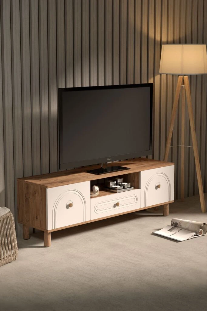 Hanah Home TV Komoda Serenta 180, 180x53x41cm, Bela