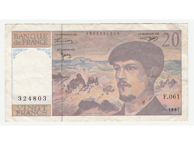 20 Francs, Franaka - 1997 - Francuska