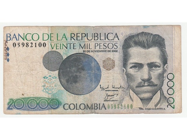 20 000 Pesos - 2002 - Colombia, Kolumbija