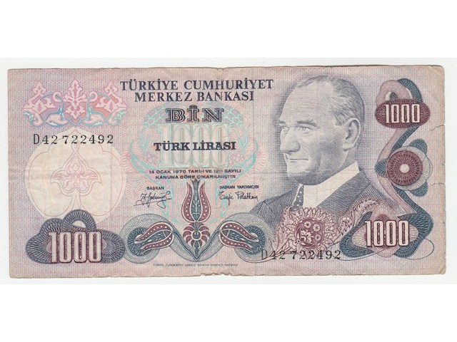1 000 Lira - 1979 - Turska