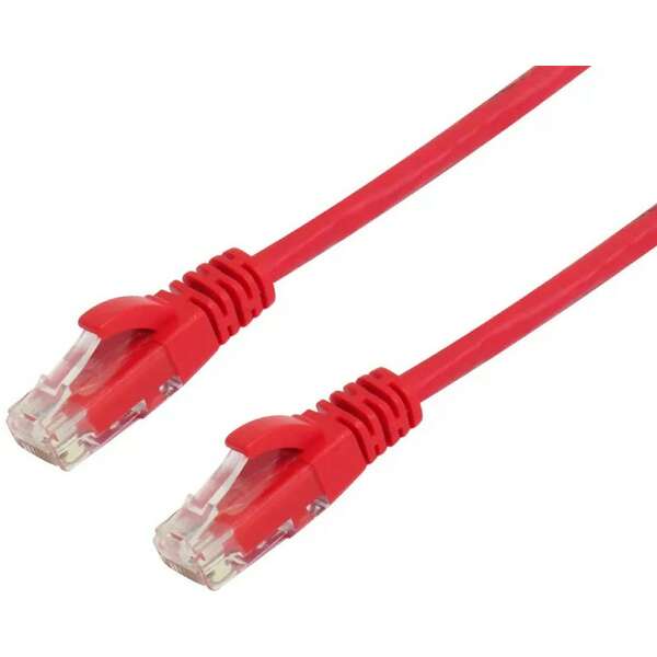 Patchcord kabl UTP cat6 CCU 0,3m crveni