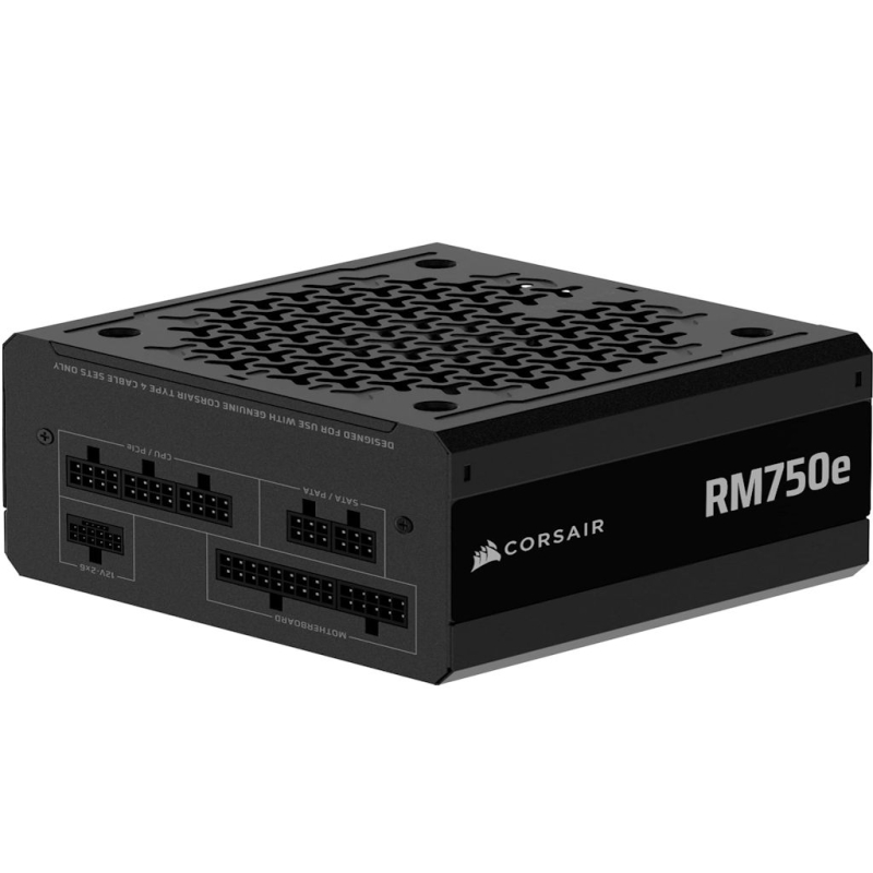 NAPAJANJE CORSAIR RM750e 750W/ATX 3.1/PCIe 5.1/80+GOLD/Modularno/CRNA