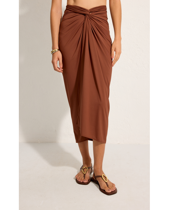 Cappucino-Brown Knot Sarong