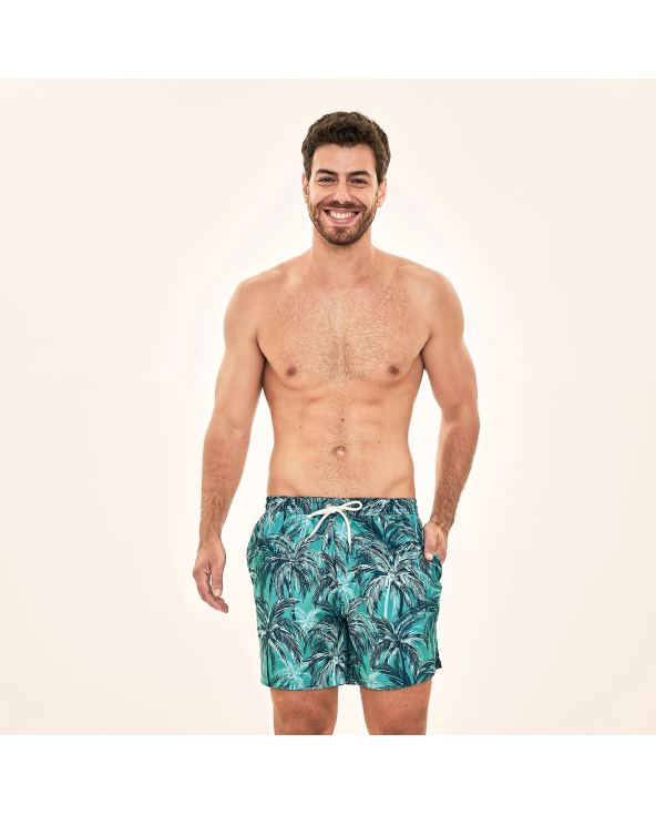 Short Acqua Coqueiros Turquesa Upf50+