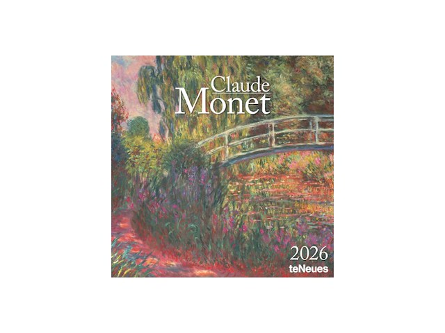 Zidni kalendar 2026 - Claude Monet, 30x30 cm