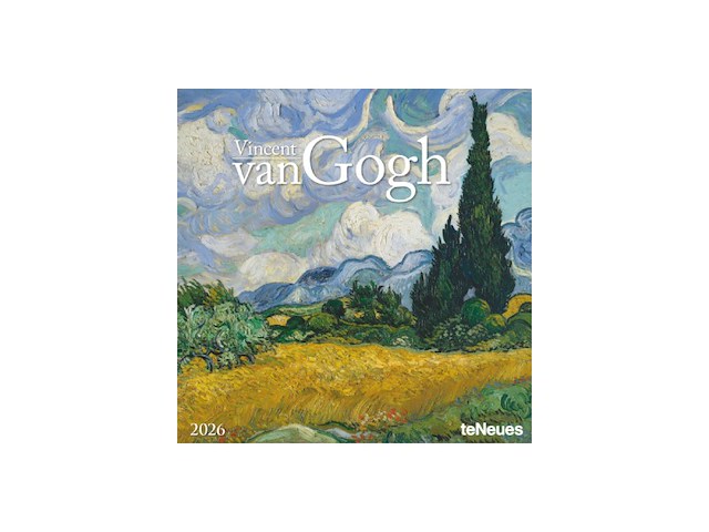 Zidni kalendar 2026 - Vincent Van Gogh, 30x30 cm