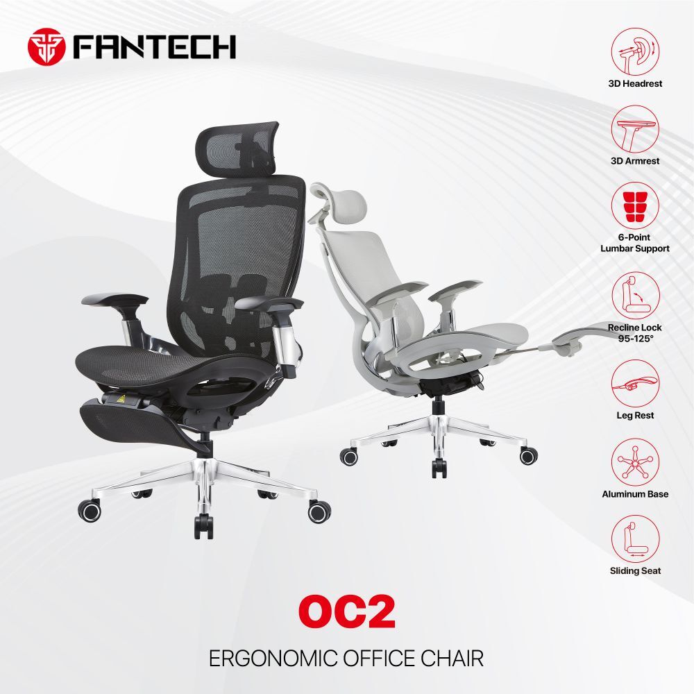 Stolica Office Fantech OC2 Ergonomska crnaID EK000806167