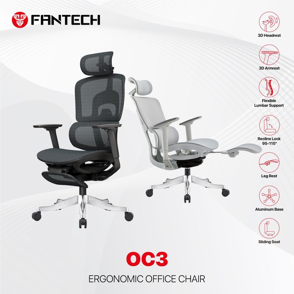 Stolica Office Fantech OC3 Ergonomska crnaID EK000806177