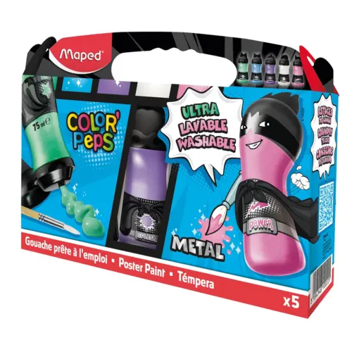 Tempere MAPED Color’Peps set 75 ml – Metal M810022