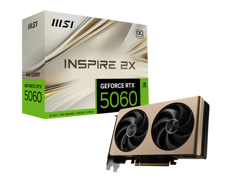 MSI - GeForce RTX 5060 8G INSPIRE 2X OC grafička karta