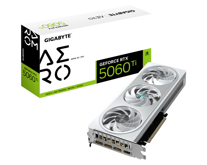 GIGABYTE - nVidia GeForce RTX 5060 Ti AERO16GB 128bit GV-N506TAERO OC-16GD rev. 1.0 grafička karta