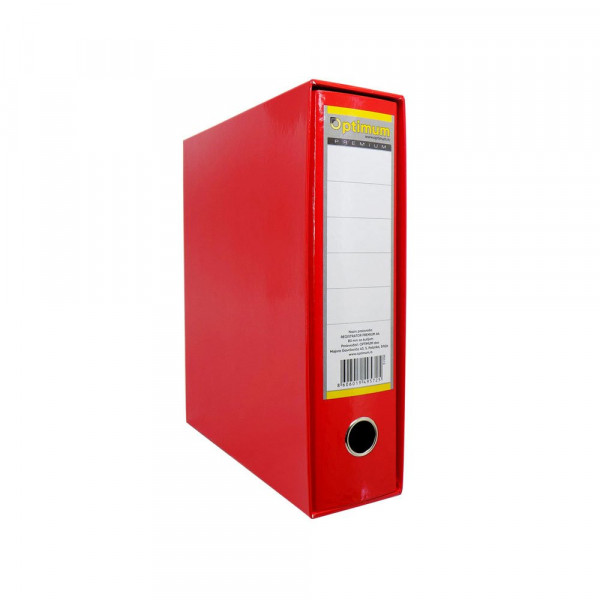 Optimum Registrator A4 OPT PREMIUM plastificirani crveni