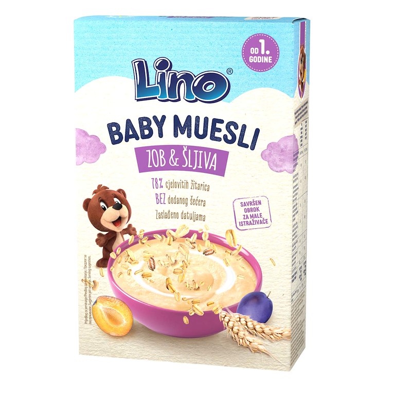 Lino musli beby zob&šljiva 150g lino