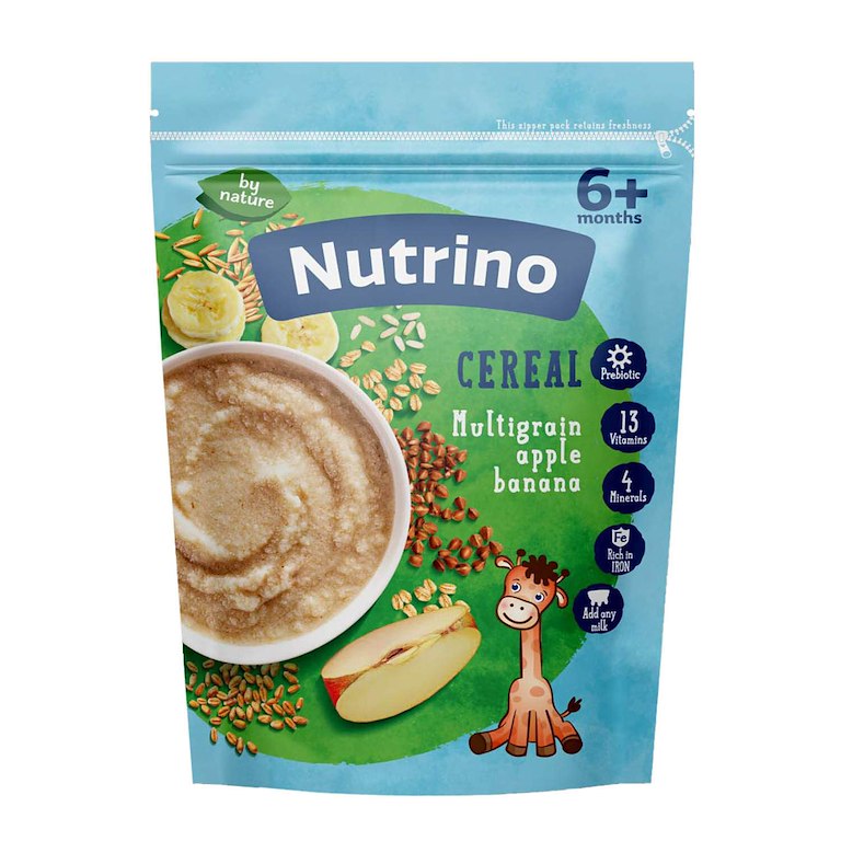 Nutrino kašica 5 žitarica sa jabukom i bananom 200g nutrino