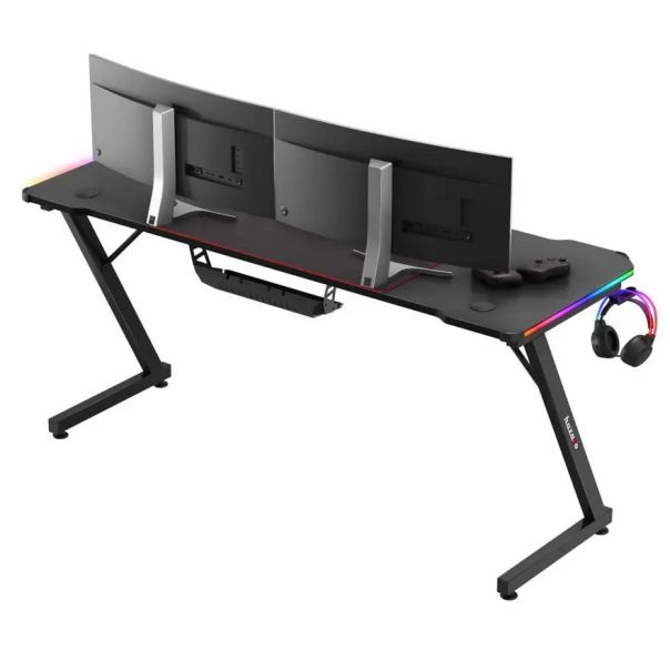 Huzaro Hero 4.8 Crni RGB Gaming sto 160x60cm