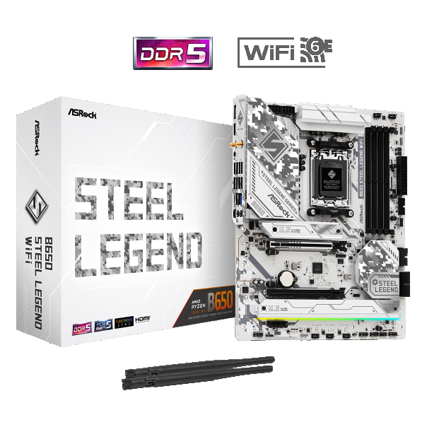 AS ROCK MB AMD AM5 ASRock B650 STEEL LEGEND WIFI