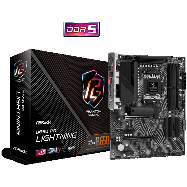 AS ROCK MB AM5 ASRock B650 PG LIGHTNING 90-MXBK20-A0UAYZ