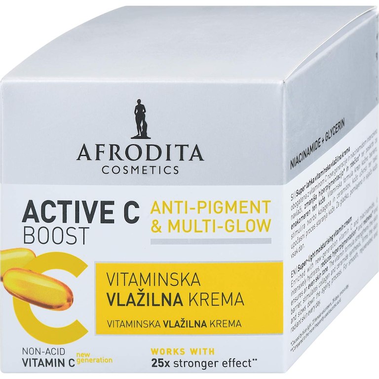 Afrodita krema vitaminska hidratantna active c boost 50ml afrodita