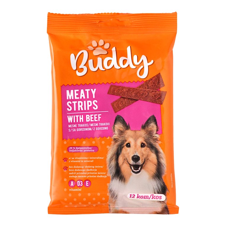 Buddy poslastica za pse trakice gov 12/ buddy
