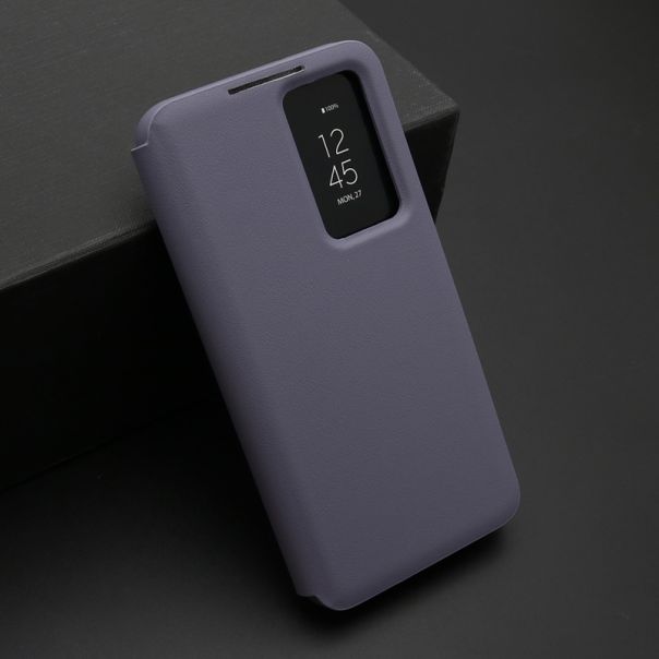 Maska BI FOLD Smart Window za Samsung S901B Galaxy S22 5G, ljubičasta