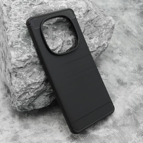 Maska silikon BRUSHED za Xiaomi Redmi Note 14 Pro 4G, crna