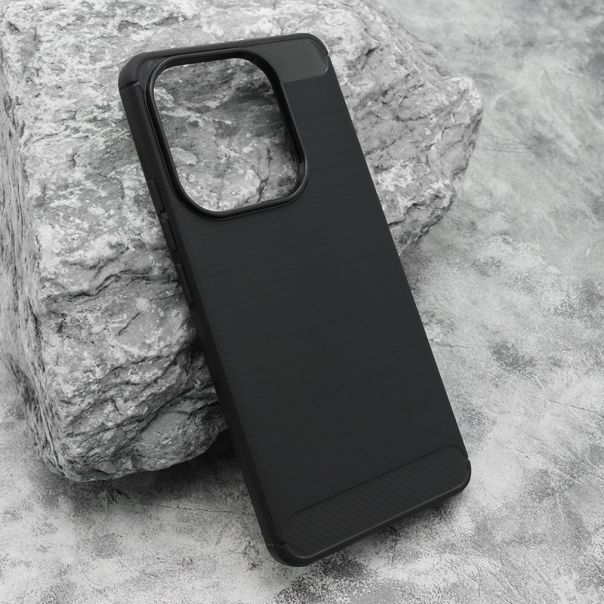 Maska silikon BRUSHED za Xiaomi Redmi Note 14 4G, crna