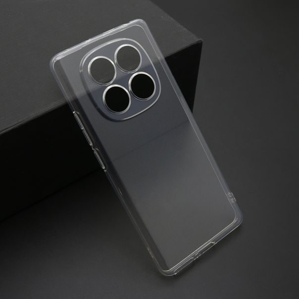 Maska ULTRA TANKI PROTECT silikon za Xiaomi Redmi Note 14 Pro 4G, providna (bela)
