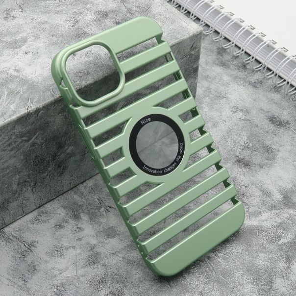 Maska LINES LOGO CUT za iPhone 13, mint