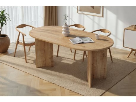 HANAH HOME Trpezarijski sto Sablin Sapphire Oak