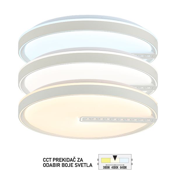 FORMA LED plafonjera CCT 36W 3000K,4000K,6400K LP-405-36X WH