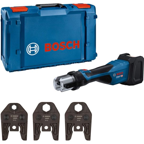 BOSCH Aku presa za cevi GPT 18V-32 čeljusti SV15 SV22 SV28 - bez baterije i punjača 06019M2102