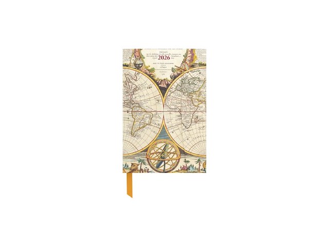 Datumirana agenda 2026 - Antique Maps, Magneto, 10x15 cm