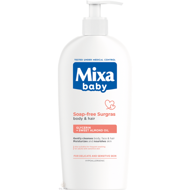 MIXA BABY NEŽAN GEL ZA TELO I KOSU BEZ SAPUNA 400 ML