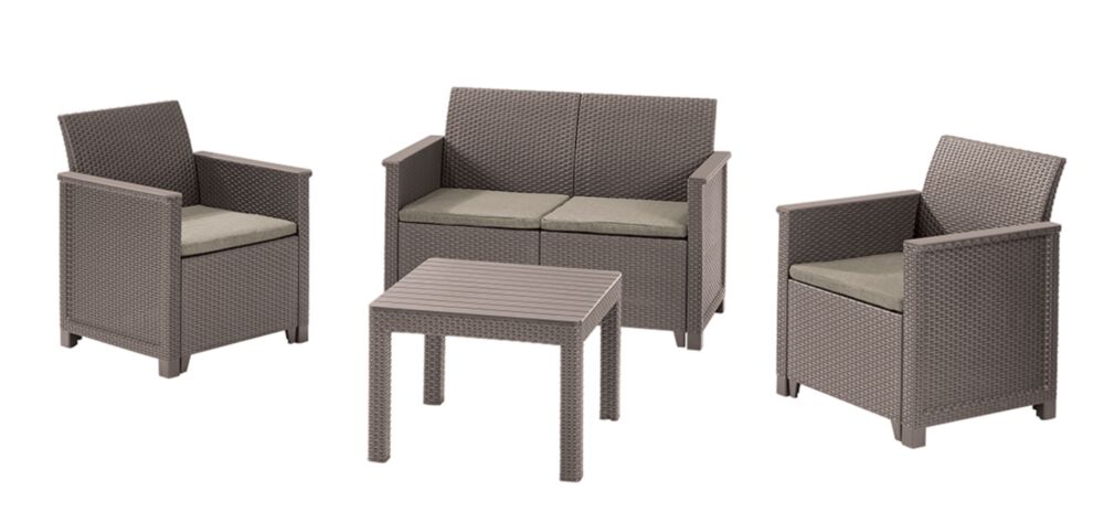 Keter Baštenski set Elodie 2 seater CU 246157 - Kapućino