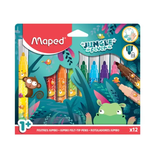 FLOMASTERI MAPED JUNGLE JUMBO