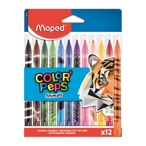 FLOMASTERI 1/12 MAPED COLOR`PEPS ANIMALS