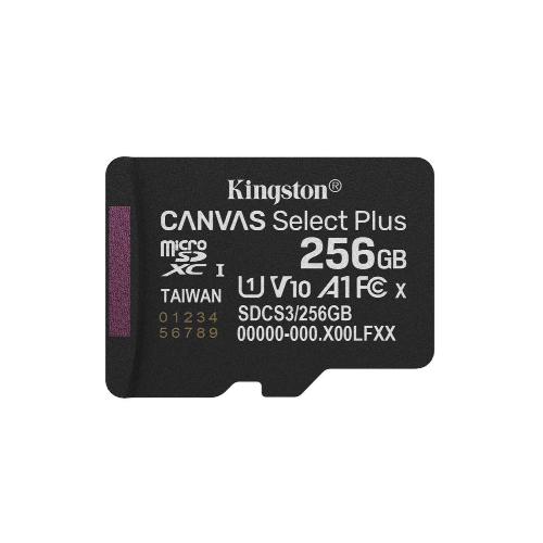 Kingston Canvas Select Plus microSD 256GB + adapter – SDCS3-256GB
