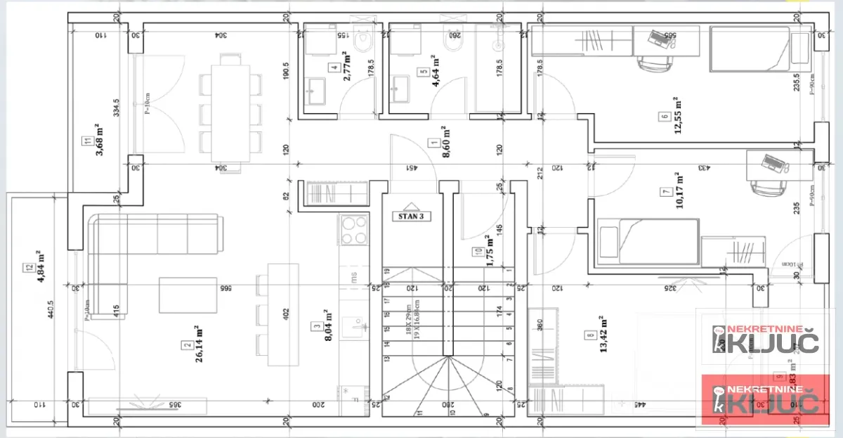 Prodaja, četvorosoban stan, 97m², Veternička rampa, Novi Sad Sve Podlokacije