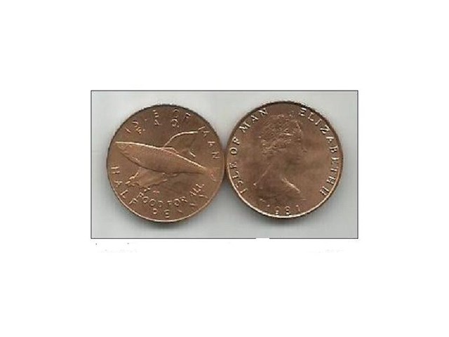 Isle of Man 1/2 penny 1981. FAO