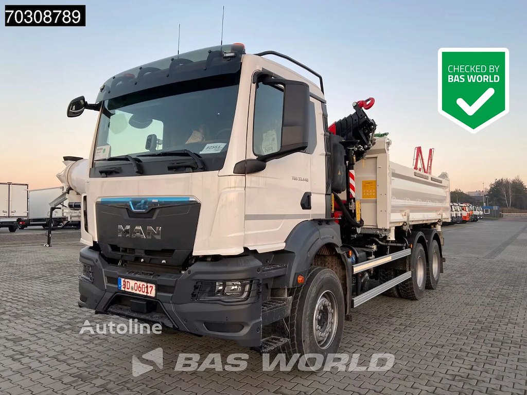 Novi MAN TGS 33.440 TGS 6X4 NEW! FASSI F235A.0.25 Kran Crane 11m3 3-way t kiper