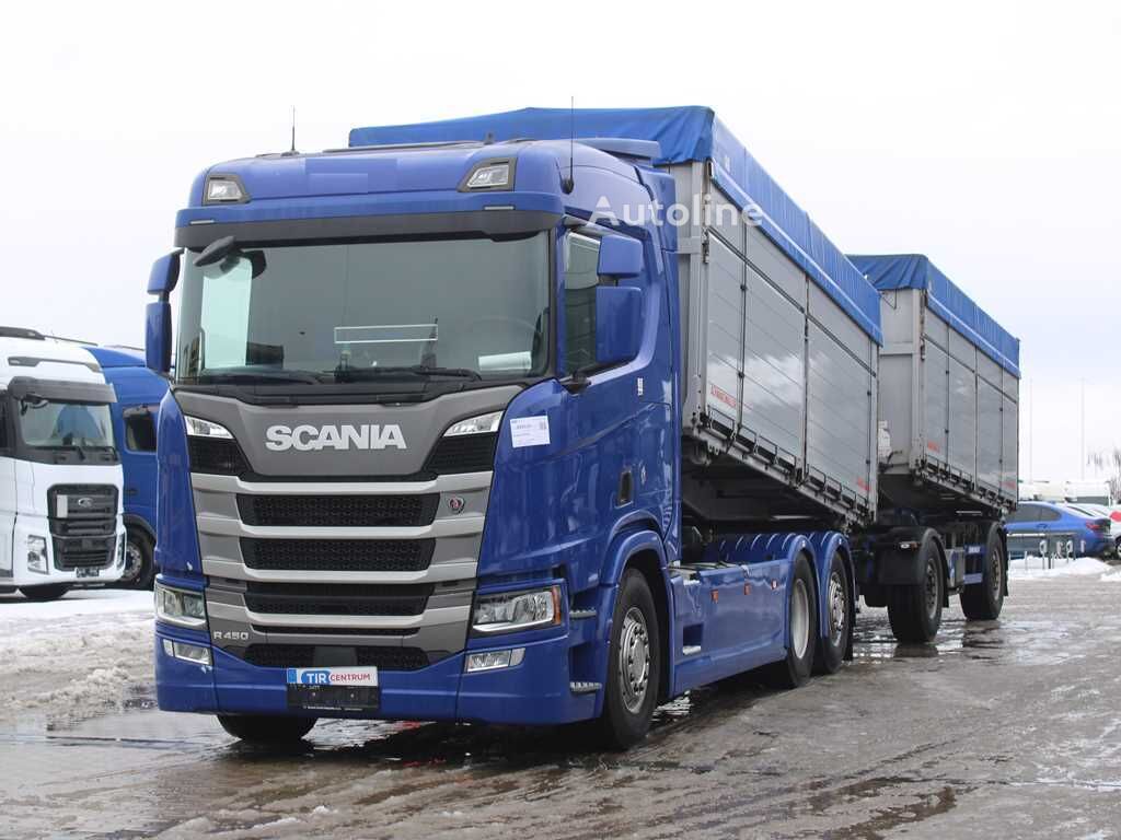 Scania R450, 6X2, EURO 6, THREE-WAY, RETARDER, LIFTING AXLE, NAVIGATION kiper