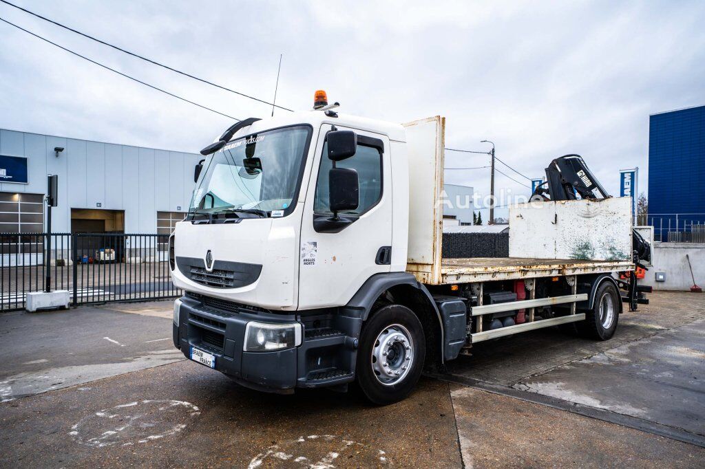 Renault PREMIUM 280 DXI+HIAB 14 T/m /2 EXT kamion s ravnom platformom