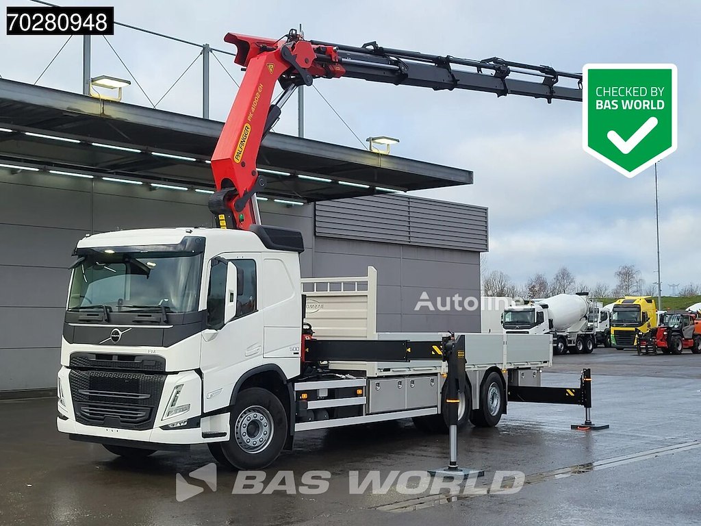 Novi Volvo FM 500 6X2 NEW! Palfinger PK41002 EH-E Kran Crane Lift-Lenk Asch kamion s ravnom platformom