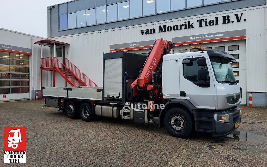 Renault Premium 380 LANDER 380.26 6x2 EL - 62-BBK-9 - EURO 5 EEV - KRAAN kamion s ravnom platformom