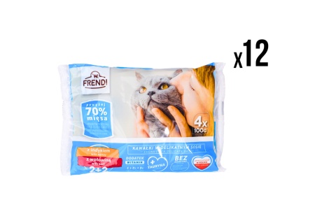 Frendi kesice 12x (4x100g) za mačke ćuretina i govedina x48 kesica ( 5729 )
