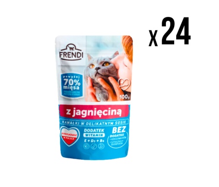 Frendi kesica za mačke jagnjetina 100g x24 komada ( 5726 )