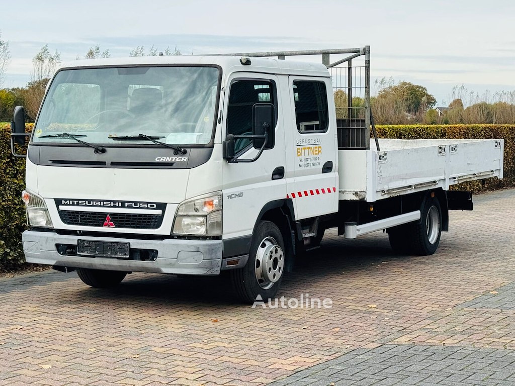 Mitsubishi Canter 7C14D AIRCO 24V DUBBEL CABINE OPEN LAADBAK kamion s ravnom platformom