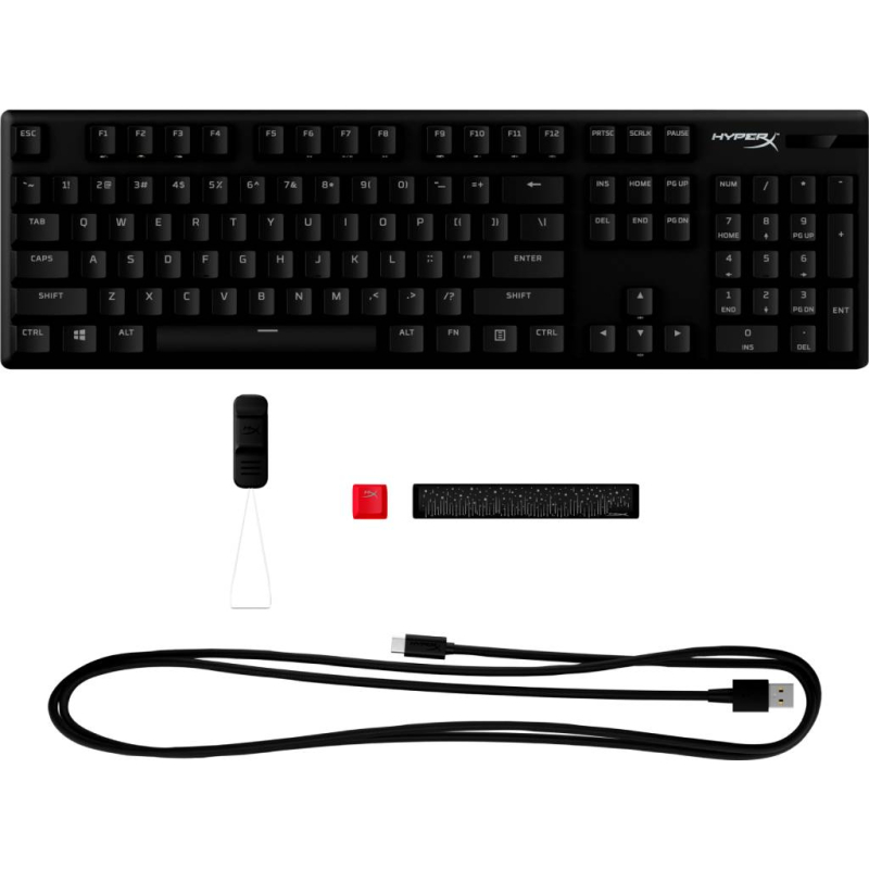 TASTATURA HYPERX ALLOY ORIGINS PBT - RED LINEAR MEHANICKA/CRNA