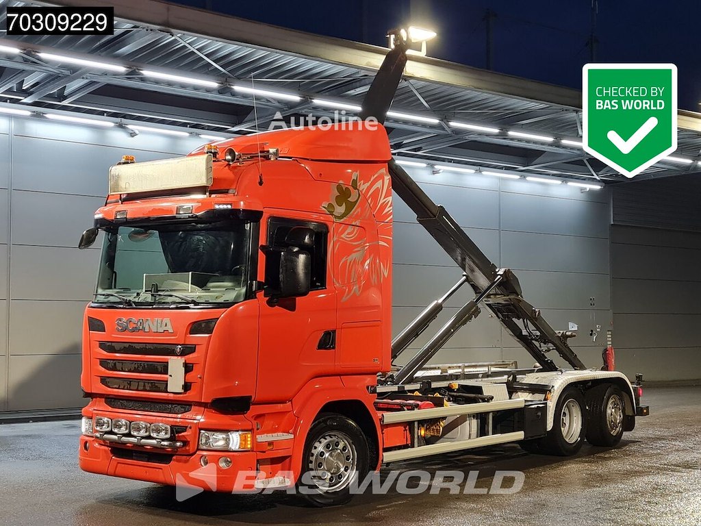 Scania R450 6X2 20tons VDL S-20-6400 Contaienrsystem Retarder Lift+Stee kamion rol kiper