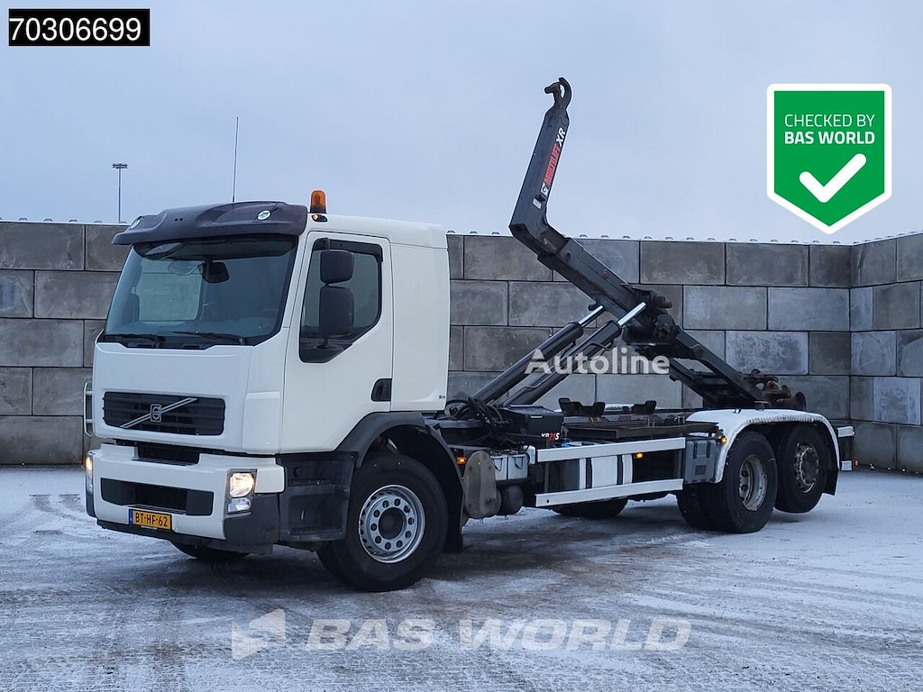Volvo FE 280 6X2 21tons Hiab XR21S56S hooklift Lift+steering axle auto kamion rol kiper